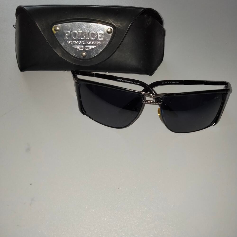 Police Sunglasses Vintage 80s Shades Eyewear - Gem